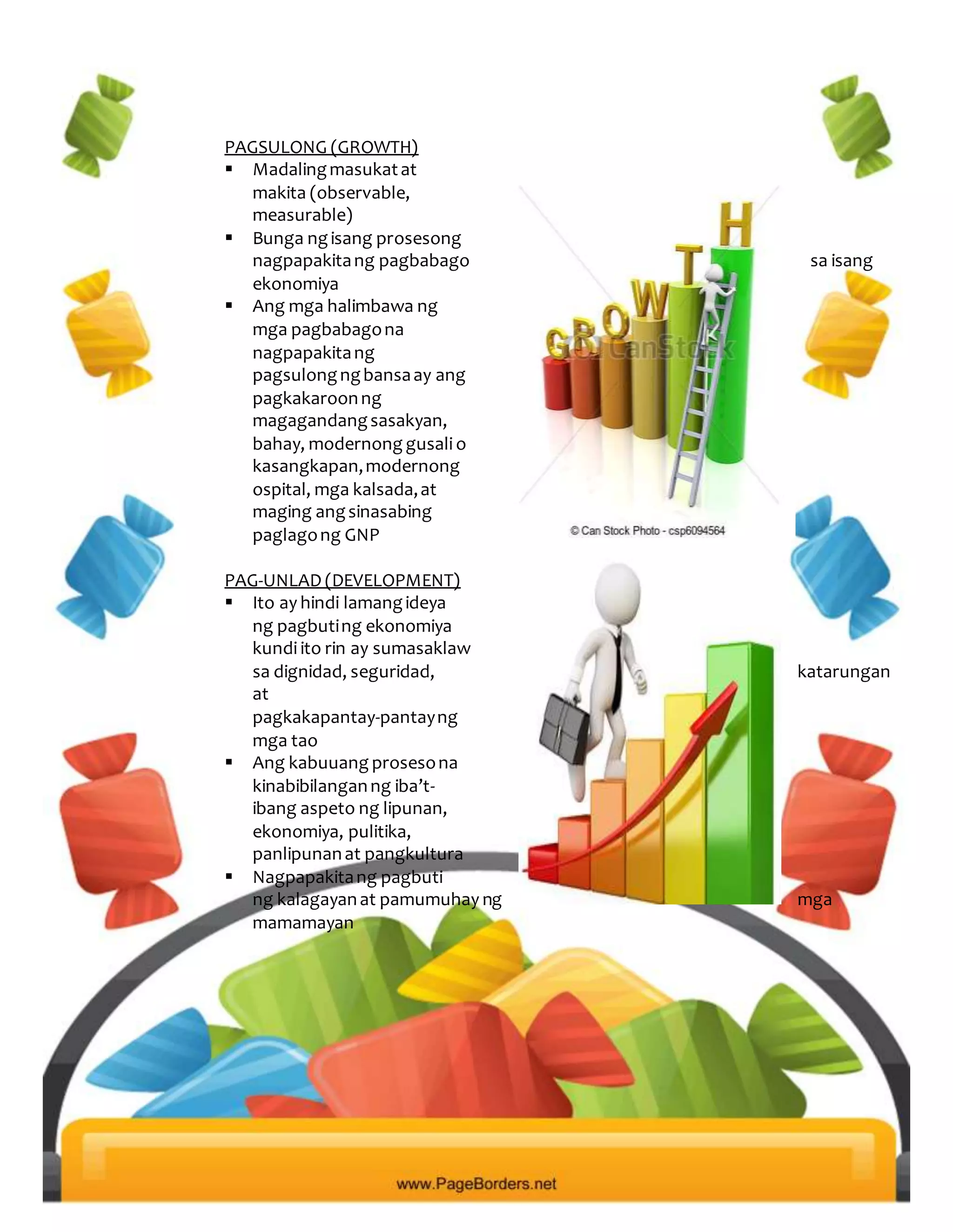 Pagsulong at Pag-unlad | DOCX