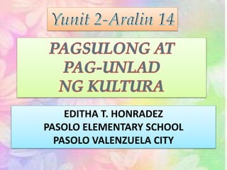 Pagsulong at pag unlad | PPTX