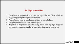 Pagsunod at paggalang | PPTX