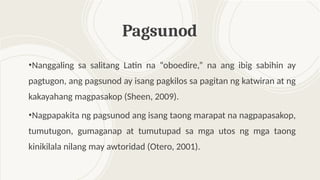 Pagsunod at Paggalang sa Magulang, Nakatatanda at may Awtoridad ESP 8 Quarter 3.pptx