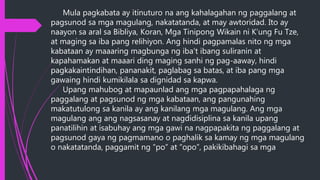 Pagsunod at paggalang sa mga magulang, nakatatanda | PPTX
