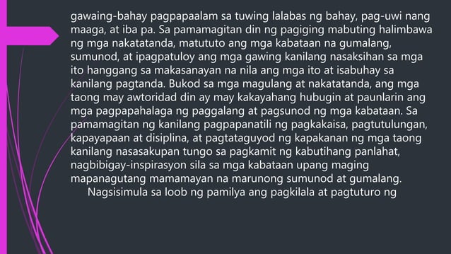 Pagsunod at paggalang sa mga magulang, nakatatanda | PPTX