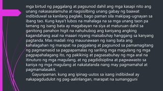 Pagsunod at paggalang sa mga magulang, nakatatanda | PPTX