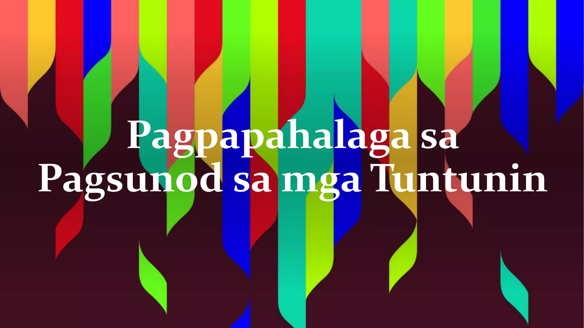Pagsunod sa mga Tuntunin ng Pamilya | PPTX