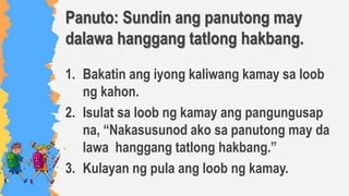 Pagsunod sa Panuto | PPTX