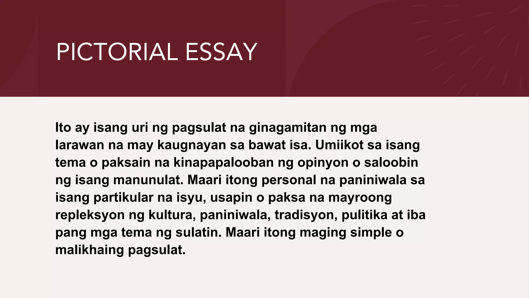 Pictorial Essay | PDF