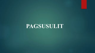 PAGSUSULIT Sa Filipino 2 Unang baitang sa kolehiyo | PPTX