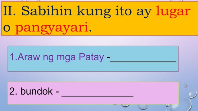 Pagsusulit pangngalan | PPTX