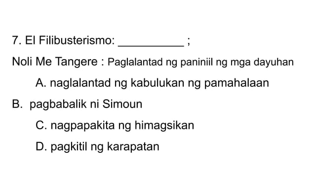 pagsusulit sa el filibusterismo sa ika-10 baitang.pptx