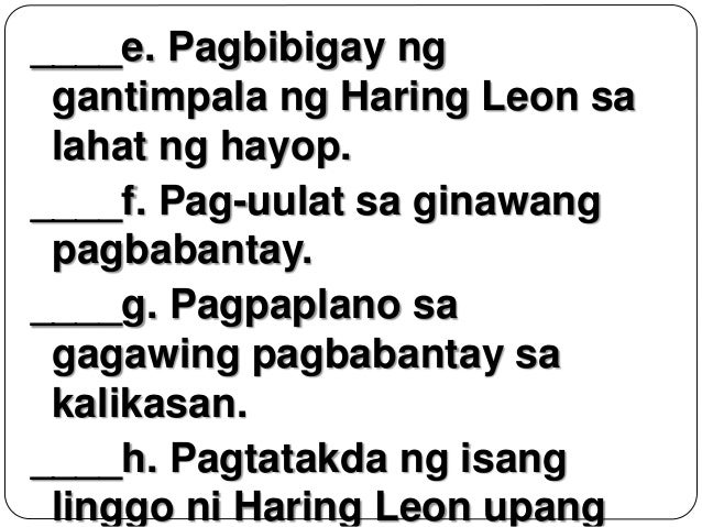 Pagsusunod sunod ng mga pangyayari Pagsusunod sunod ng mga pangyayari