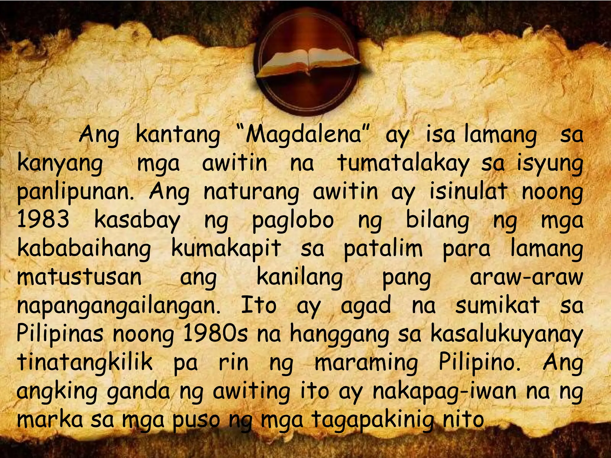 Pagsusuri-sa-awit-Presentasyon.pptx Mga teorya sa panitikan | PPTX