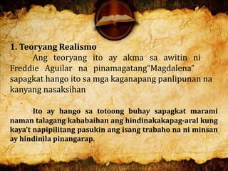 Pagsusuri-sa-awit-Presentasyon.pptx Mga teorya sa panitikan | PPTX