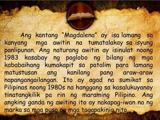 Pagsusuri-sa-awit-Presentasyon.pptx Mga teorya sa panitikan | PPTX