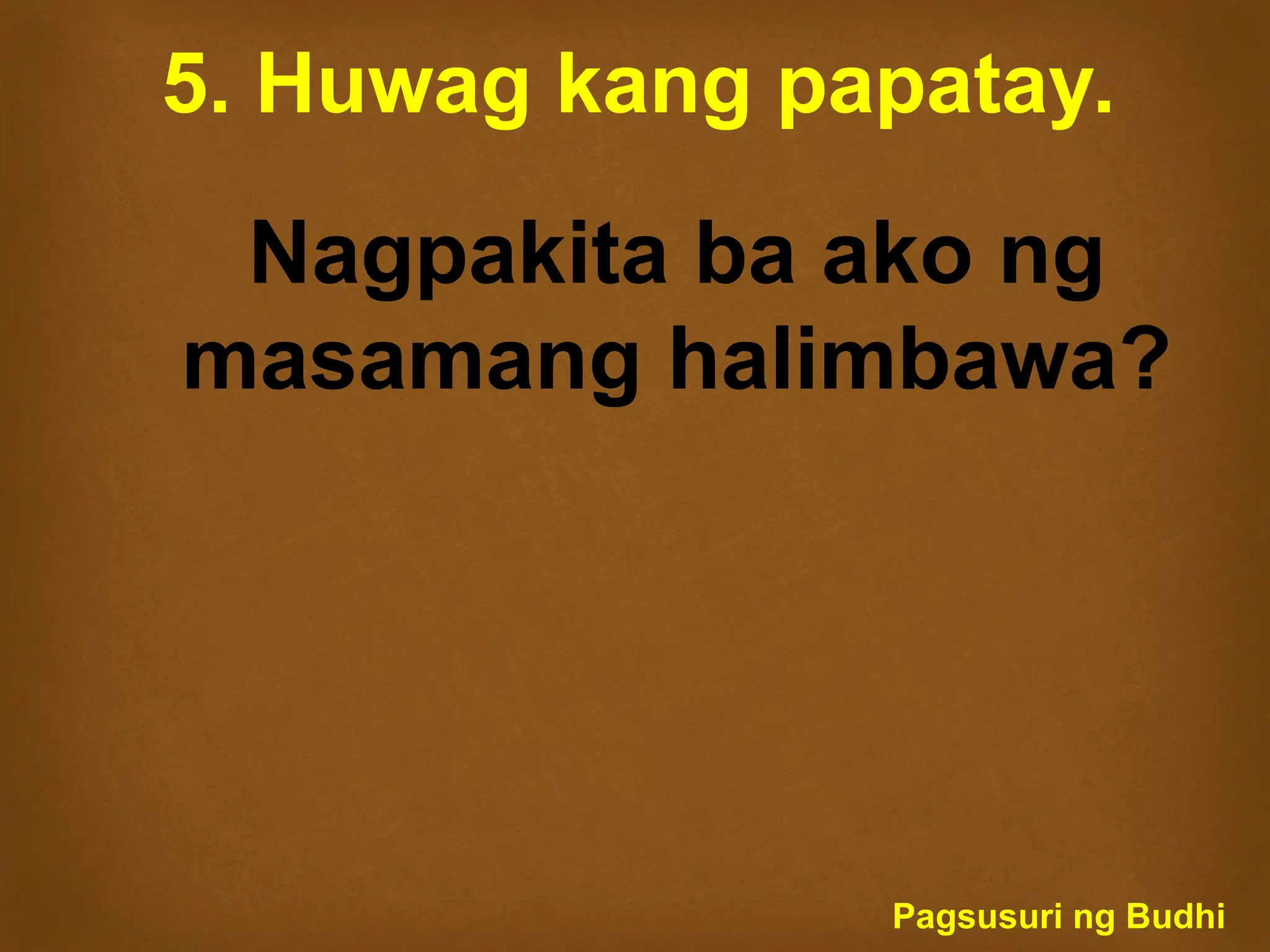 Pagsusuri ng Budhi-Preparation for the Sacrament of Confession | PPT