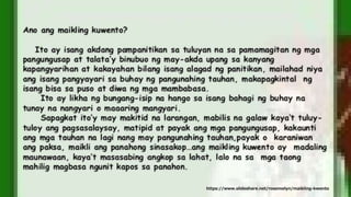 Pagsusuri ng Maikling Kuwento Impeng Negro Talabong Danica V. | PPTX