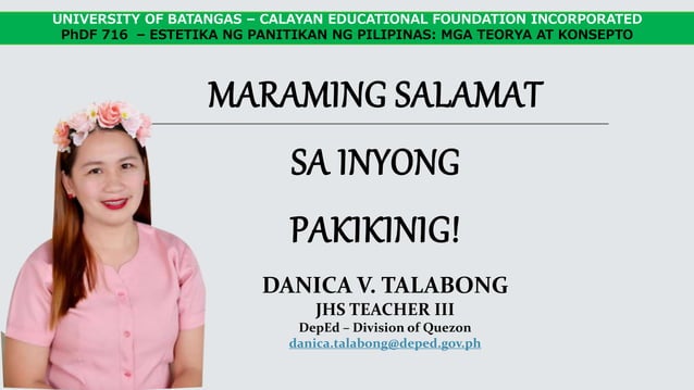 Pagsusuri ng Maikling Kuwento Impeng Negro Talabong Danica V. | PPTX