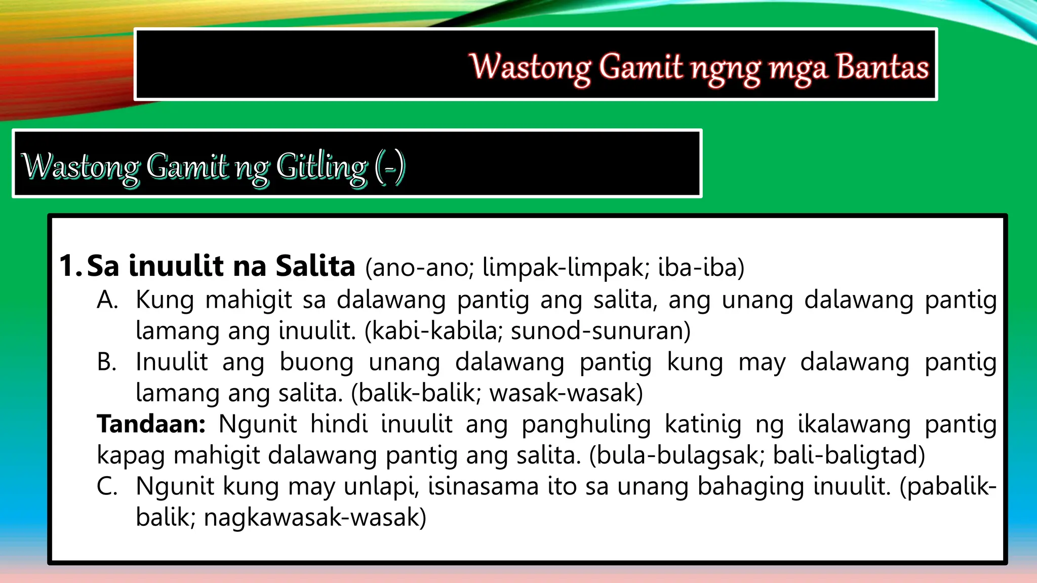 Pagsusuring Pampelikula at Wastong Gamit ng mga Bantas.pptx