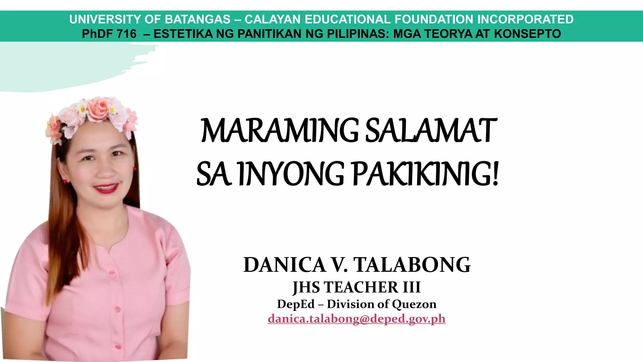 Pagsusuri ng Sanaysay Ang Liwanag at Dilim Talabong Danica V. | PPTX