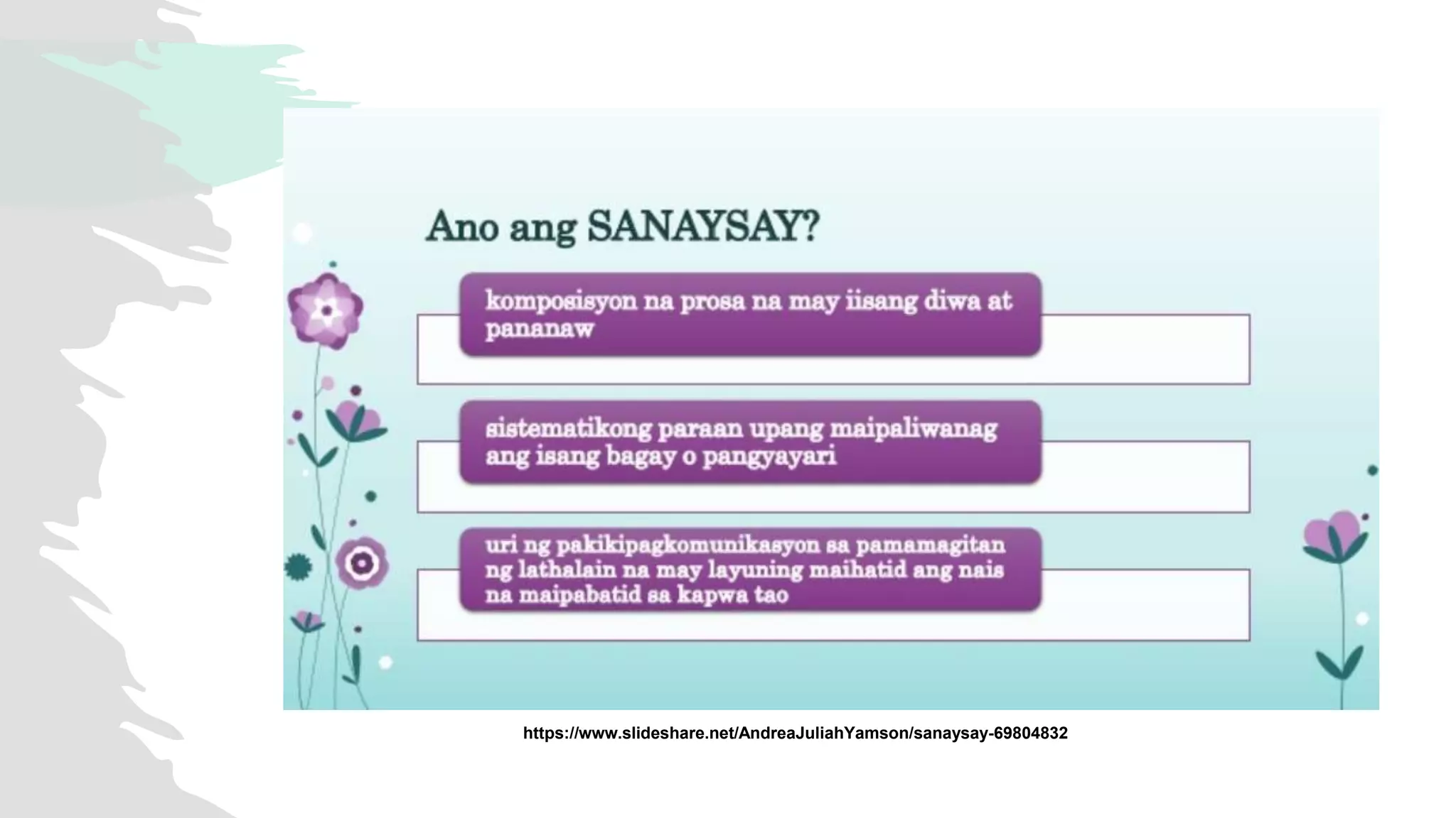 Pagsusuri ng Sanaysay Ang Liwanag at Dilim Talabong Danica V. | PPTX