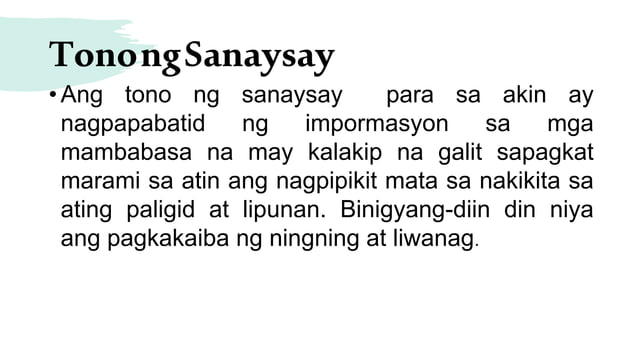 Pagsusuri ng Sanaysay Ang Liwanag at Dilim Talabong Danica V. | PPTX