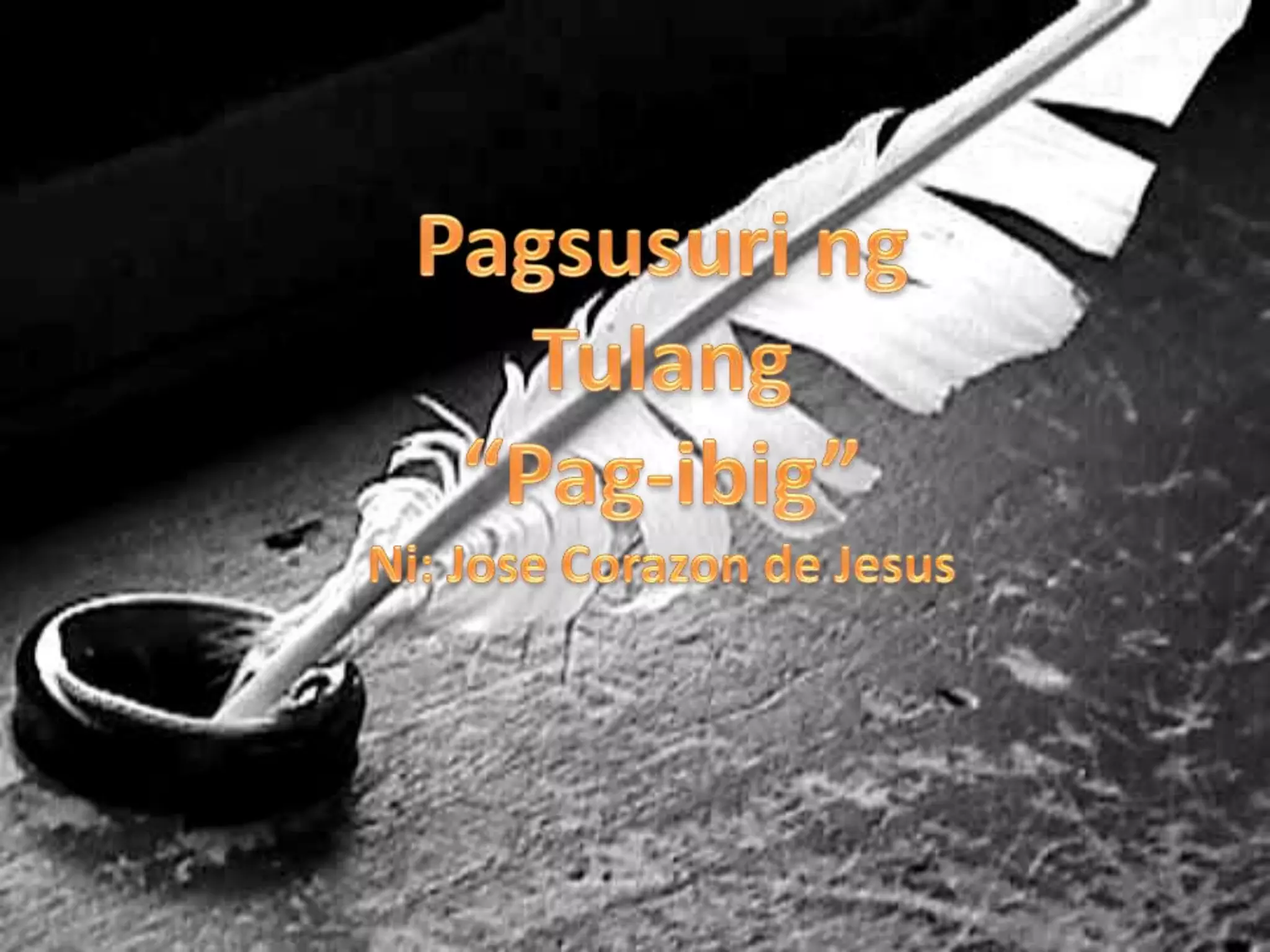 Pagsusuri ng tulang pag-ibig ni jose corazon de jesus | PPTX