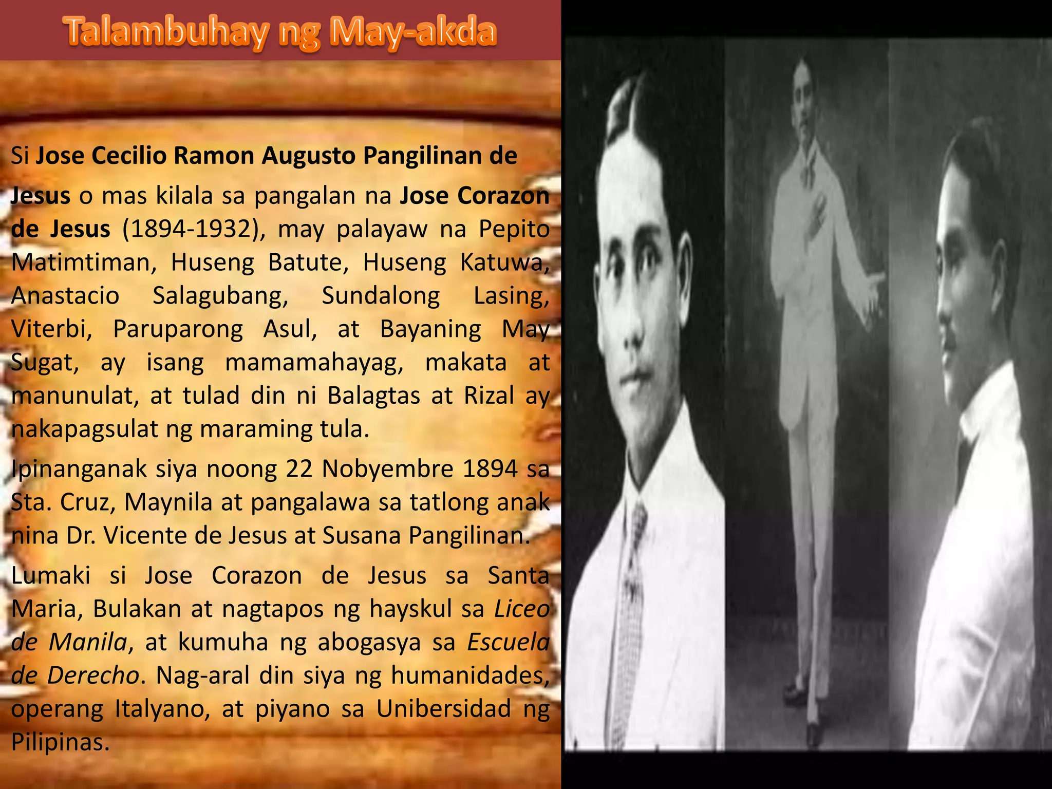 Pagsusuri ng tulang pag-ibig ni jose corazon de jesus | PPTX