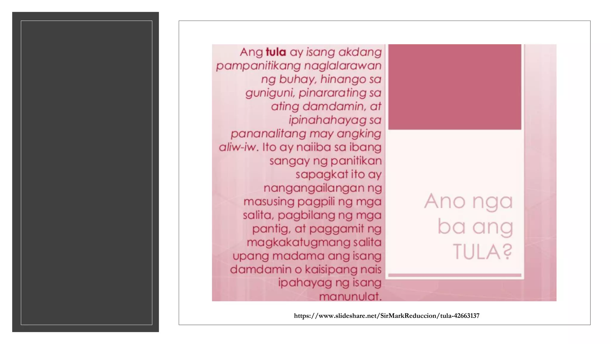 Pagsusuri ng Tula May Isang Bulaklak Talabong Danica V. | PPTX