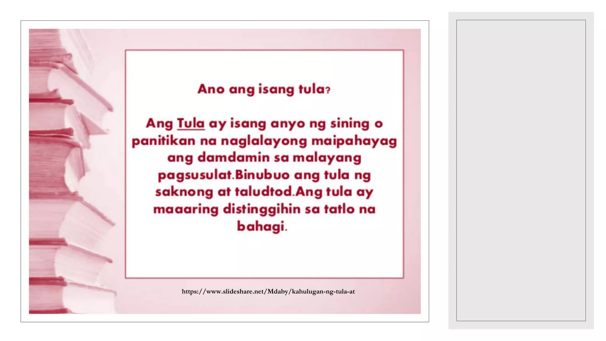 Pagsusuri ng Tula May Isang Bulaklak Talabong Danica V. | PPTX