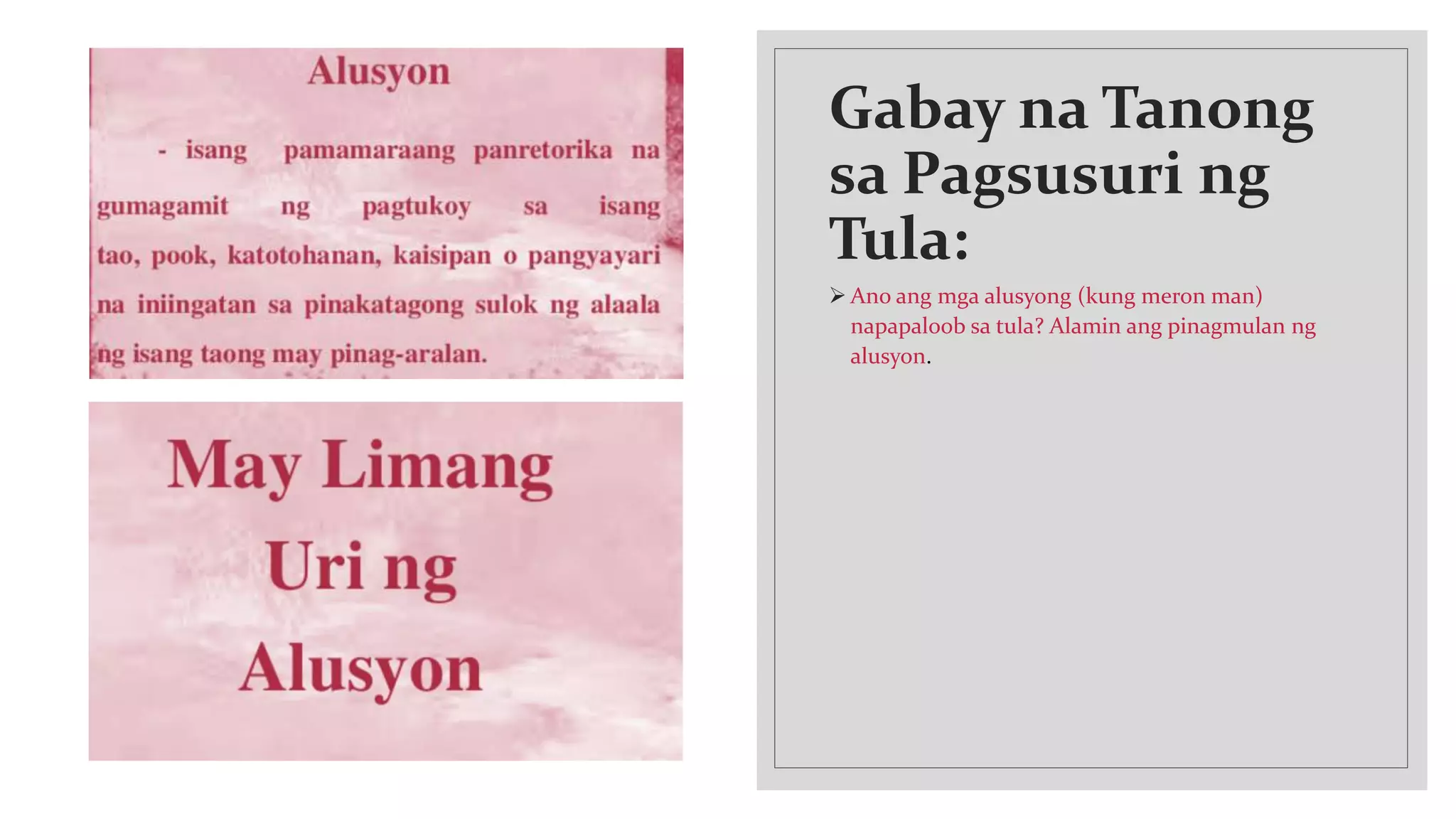 Pagsusuri ng Tula May Isang Bulaklak Talabong Danica V. | PPTX