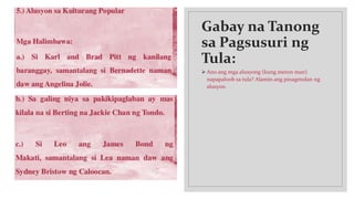 Pagsusuri ng Tula May Isang Bulaklak Talabong Danica V. | PPT