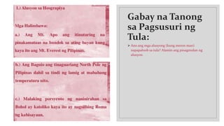 Pagsusuri ng Tula May Isang Bulaklak Talabong Danica V. | PPT