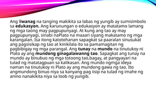 Pagsusuri sa Alegorya ng Yungib ni John Paul Chico.pptx