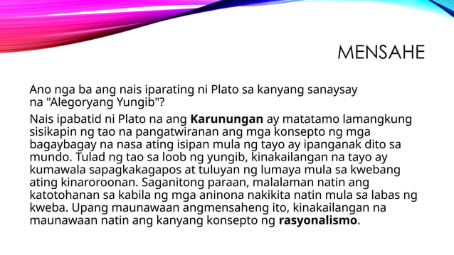 Pagsusuri sa Alegorya ng Yungib ni John Paul Chico.pptx