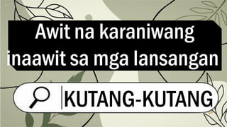 Grade 7 Matatag Pagsusuri sa Awiting Bayan | PPTX