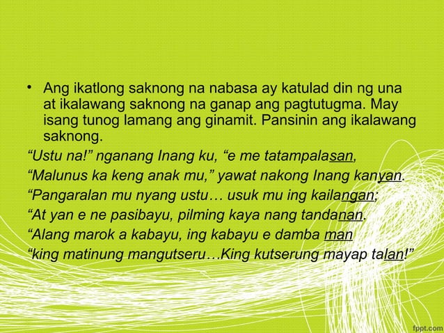 Pagsusuri sa mga Piling Tulang Kapampangan | PPT Pagsusuri sa mga Piling Tulang Kapampangan | PPT