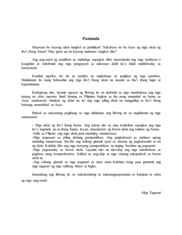 Pagsusuri sa panitikan | PDF