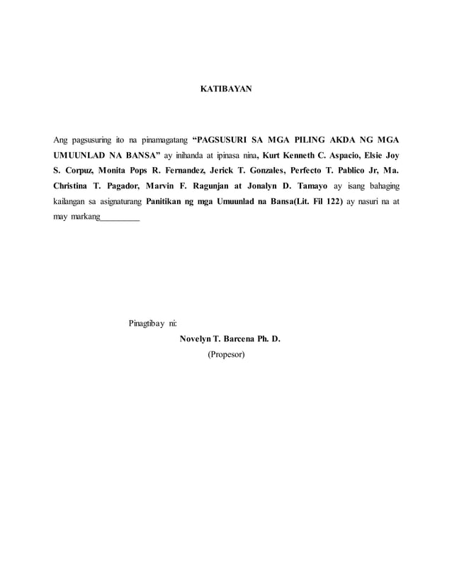 Pagsusuri sa panitikan | PDF