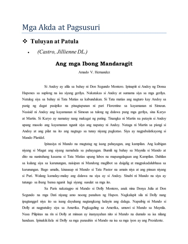 Pagsusuri sa panitikang pilipino sa panahon ng kontemporaryo | DOCX