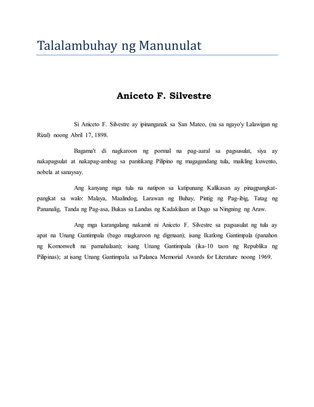 Pagsusuri sa panitikang pilipino sa panahon ng kontemporaryo | DOCX