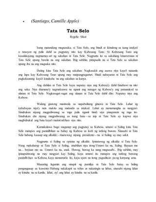 Pagsusuri sa panitikang pilipino sa panahon ng kontemporaryo | DOCX