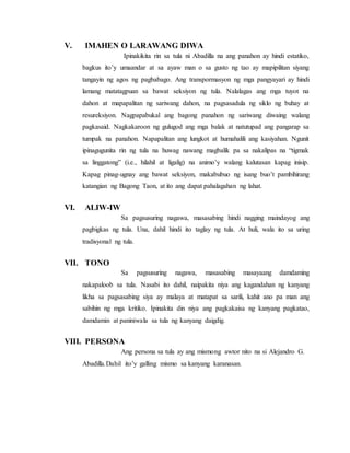 Pagsusuri sa panitikang pilipino sa panahon ng kontemporaryo | DOCX