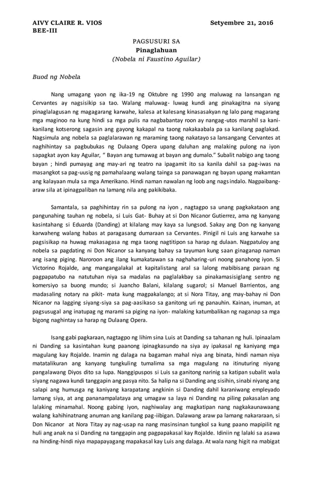 Pagsusuri sa pinaglahuan ( vi os) | DOCX