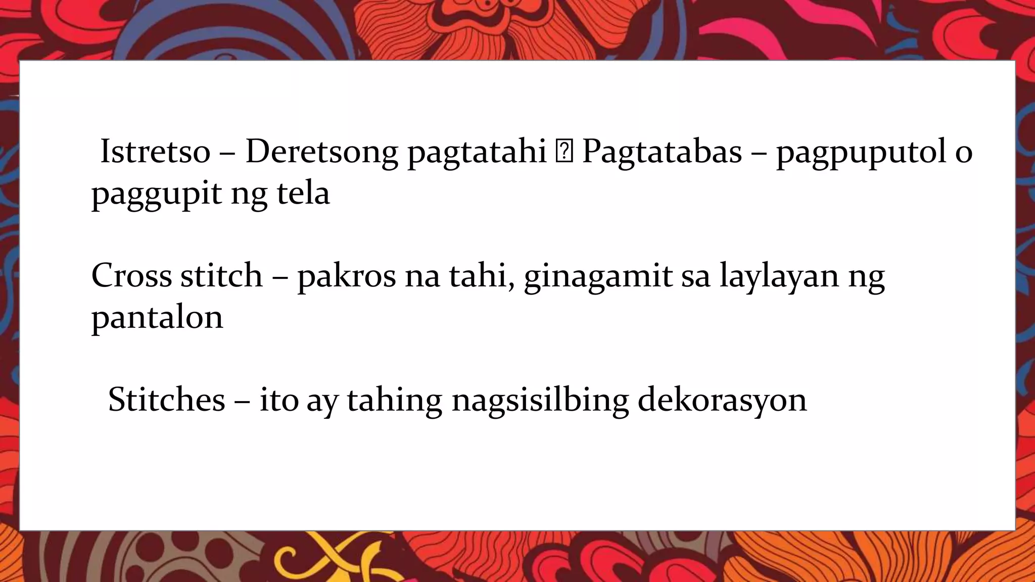 Pagsusuri sa Rehistro ng Wika ng mga Mananahi.pptx