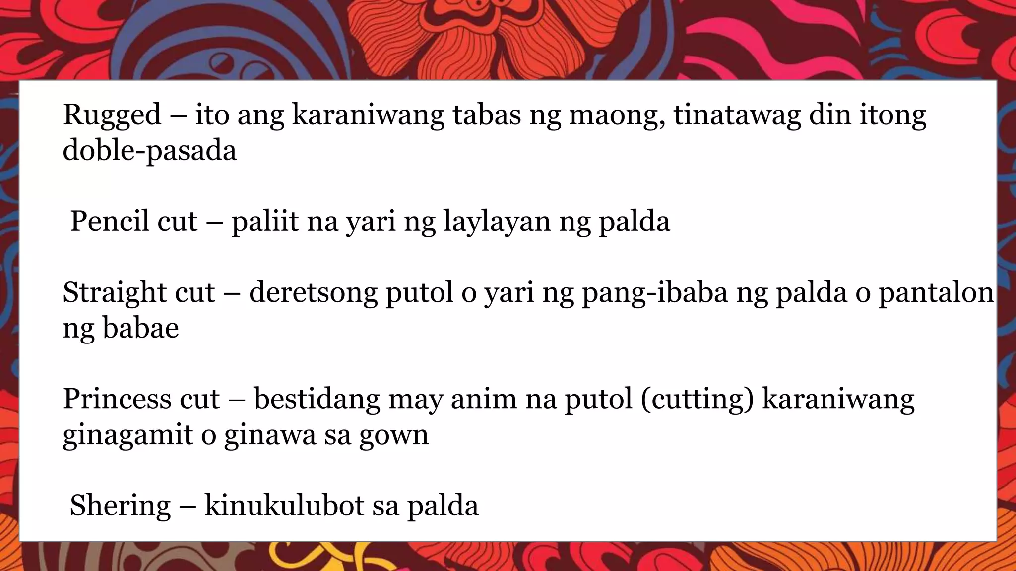 Pagsusuri sa Rehistro ng Wika ng mga Mananahi.pptx
