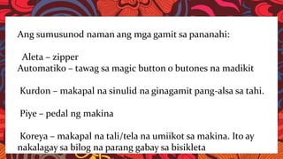 Pagsusuri sa Rehistro ng Wika ng mga Mananahi.pptx