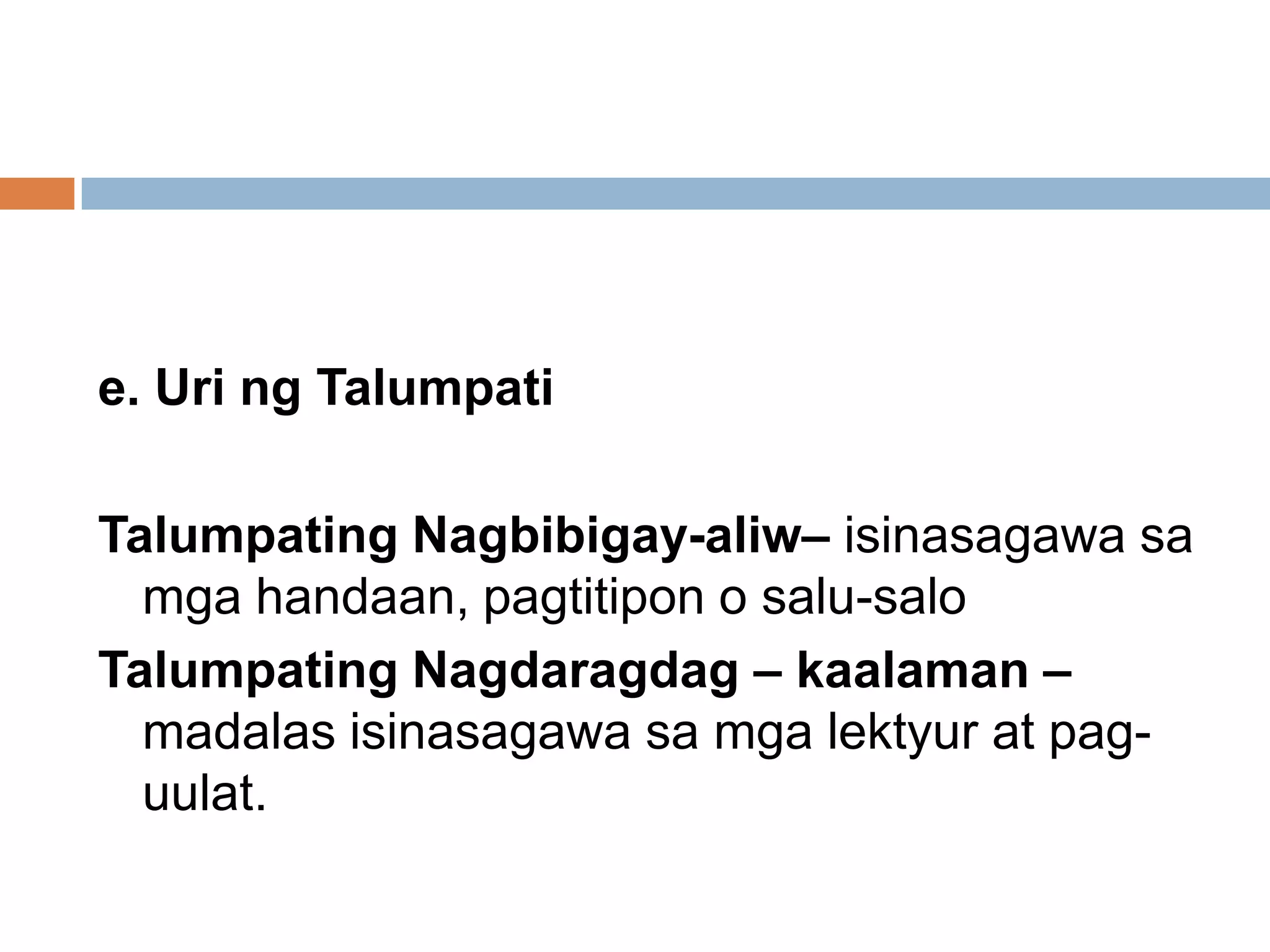 Pagtatalumpati | PPTX