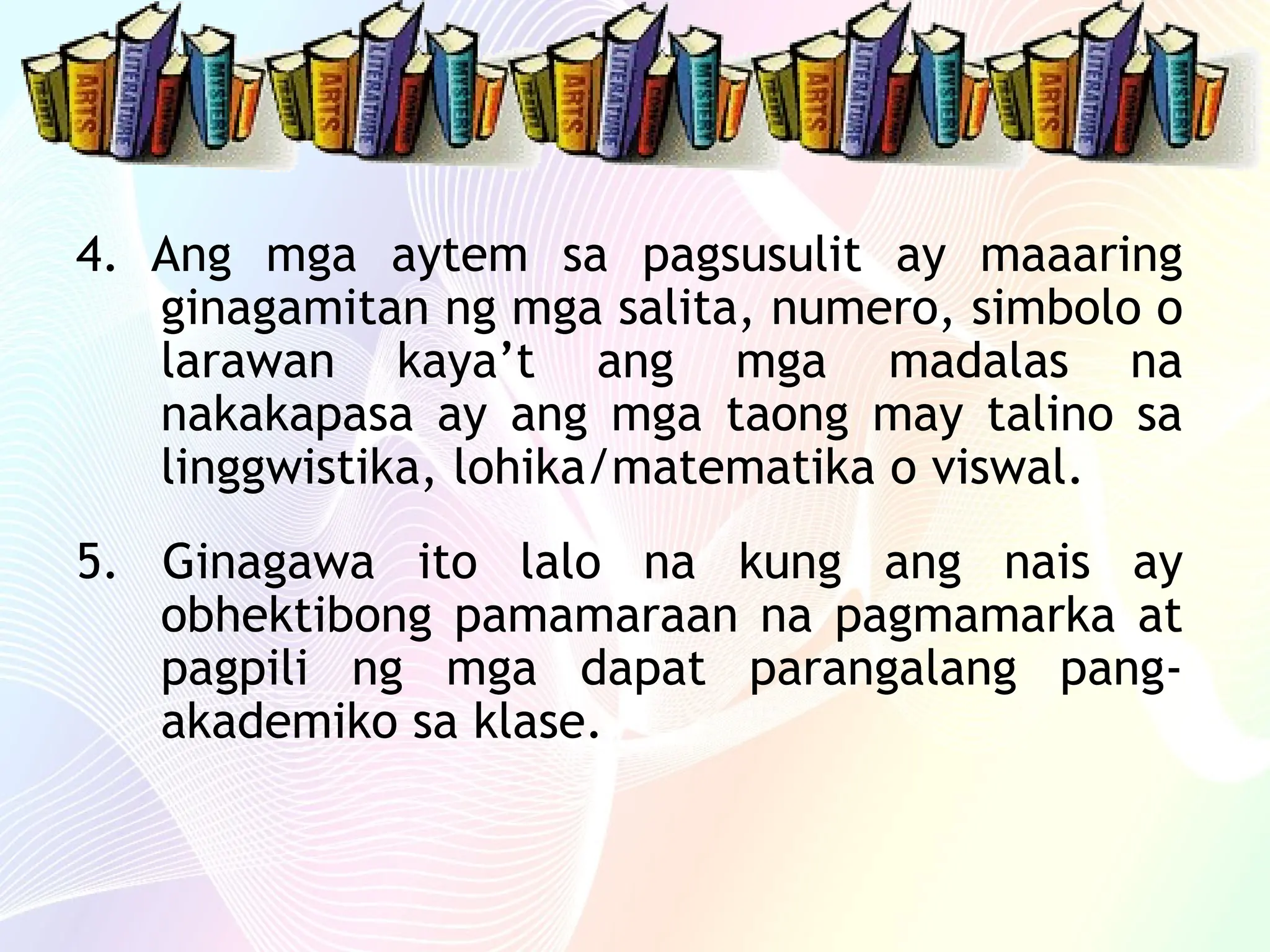 PAGTATASA AT PAGTATAYA SA FILIPINO 5.pptx