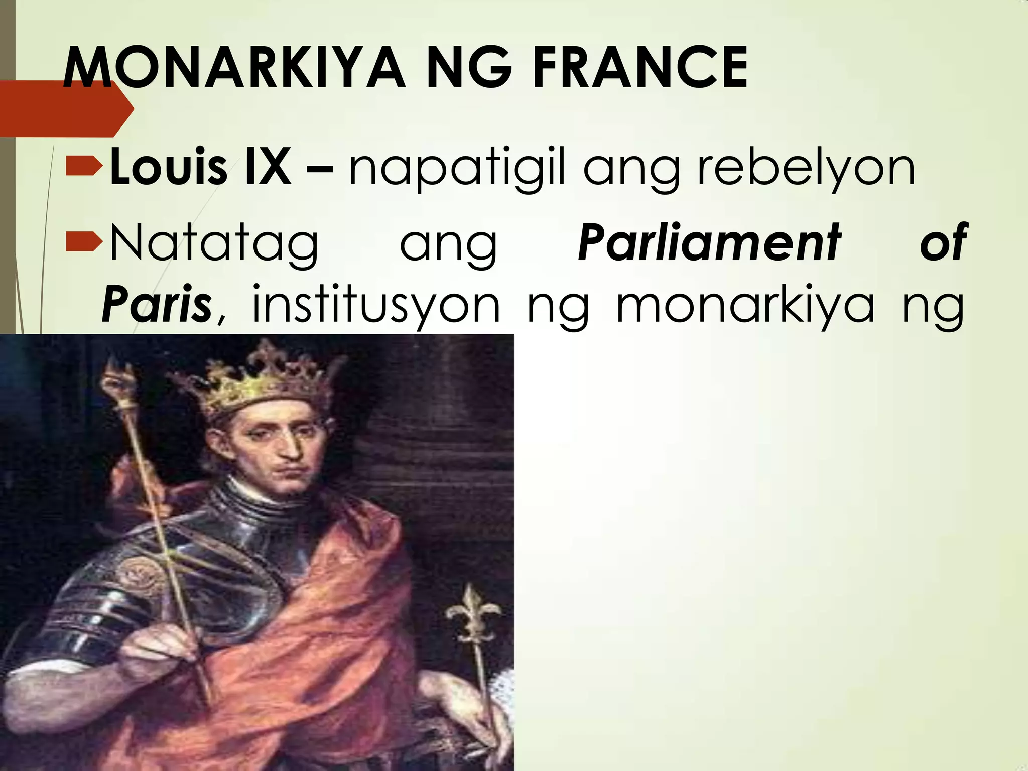 Pagtatatag ng national monarchy - reports - quarter 2 - 3rd year | PPTX