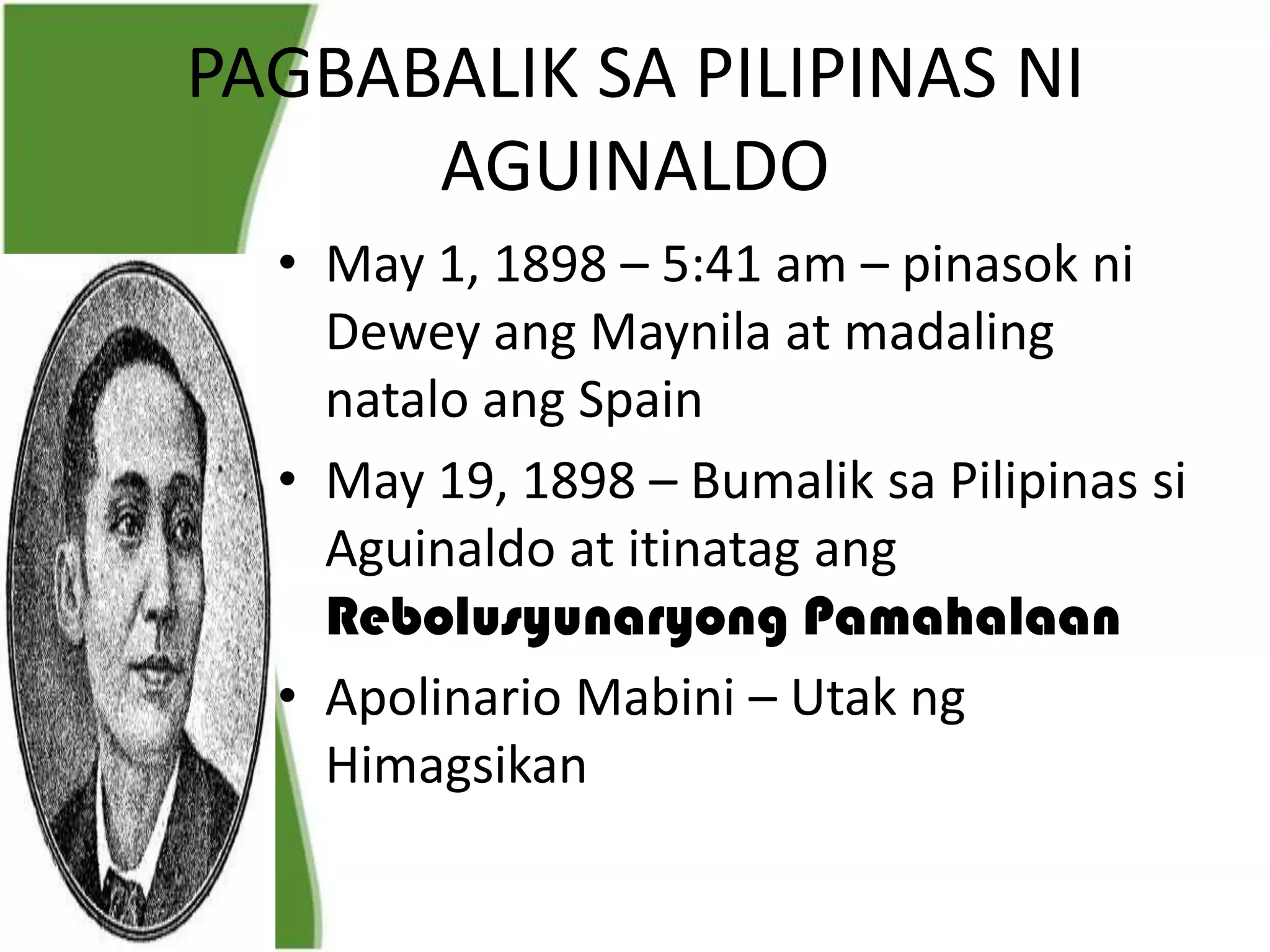 Pagtatatag ng unang republika | PPTX