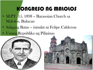 Pagtatatag ng unang republika | PPTX